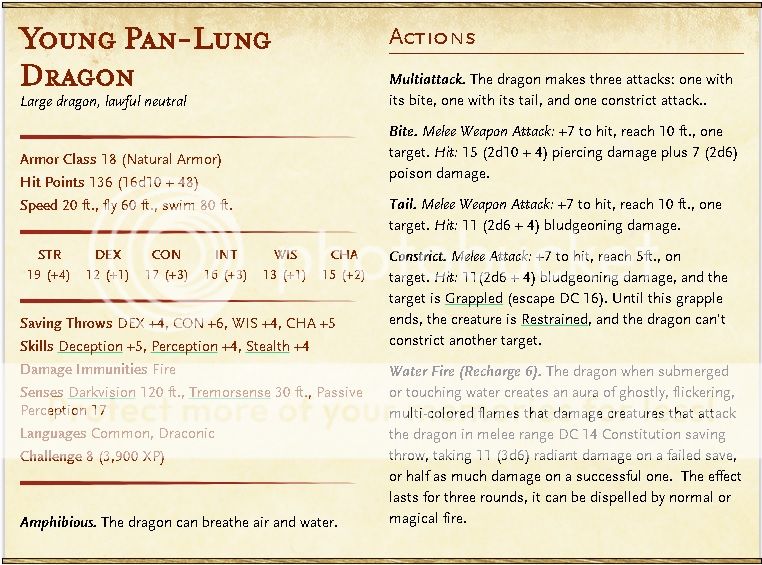 Lung Dragons (Oriental Adventures) - Homebrew & House Rules - Dungeons ...