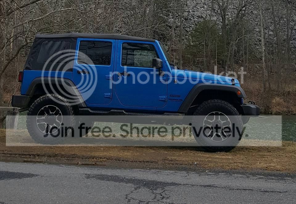 pics of hydro blue with aftermarket wheels | Jeep Wrangler Forum