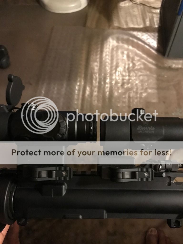 Primary Arms 1x Cyclops with AD-T1-10 STD mount and Burris 3x Tripler ...